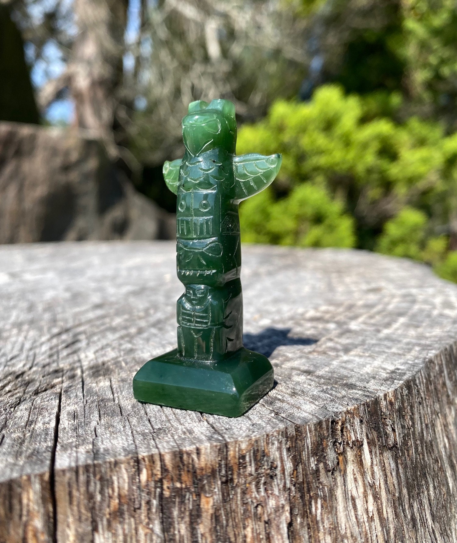 Canadian Nephite Jade Totem Pole 2 - Etsy