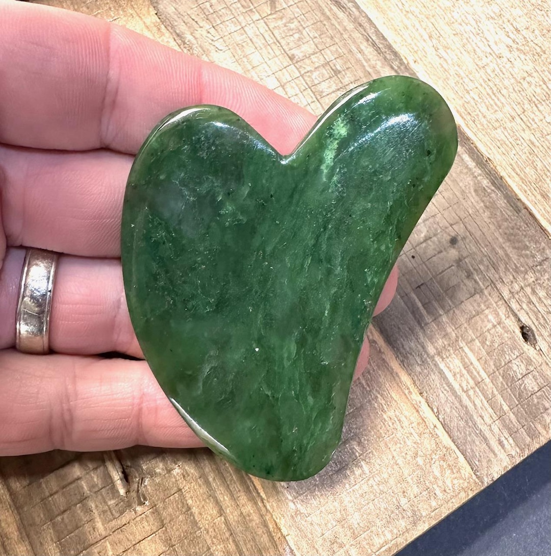 Canadian Nephrite Jade Gua Sha Facial Tool - Natural Jade - Etsy