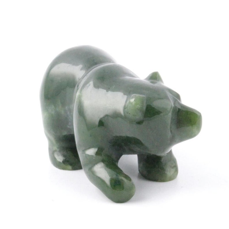 Canadian Jade Bear Walking - Natural Jade - Jade Figurine - Etsy