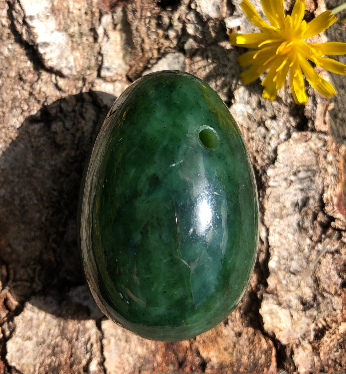 Canadian Nephrite Jade Yoni Egg With Holes - Etsy Canada