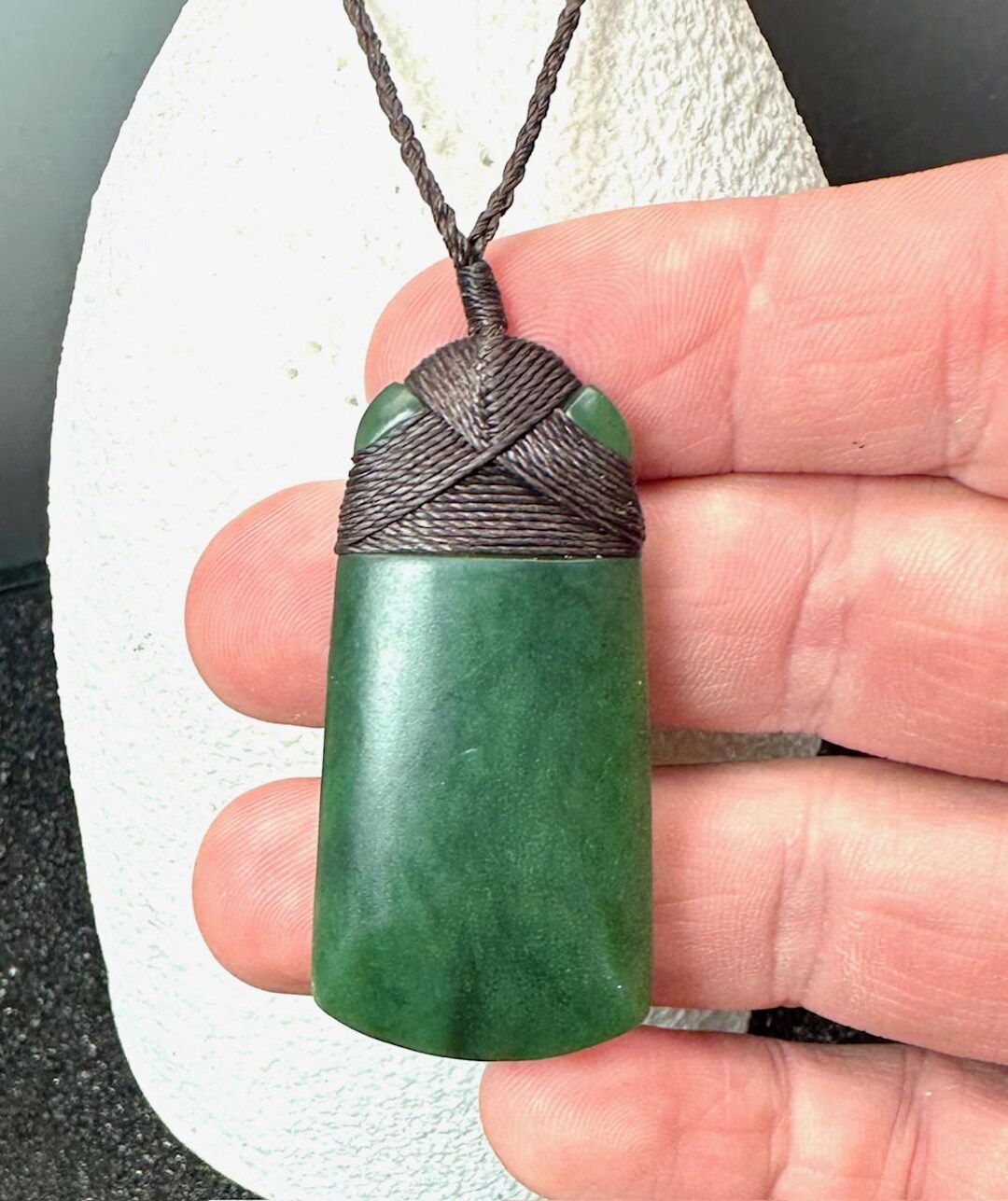 Canadian Jade Maori Style Adze Pendant Jade Necklace Spinach Jade ...