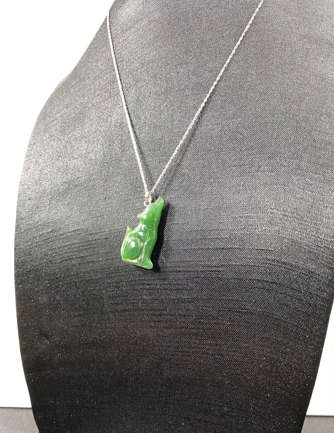 Canadian Nephrite Jade Wolf Pendant, Wolf Necklace, Natural Jade - Etsy