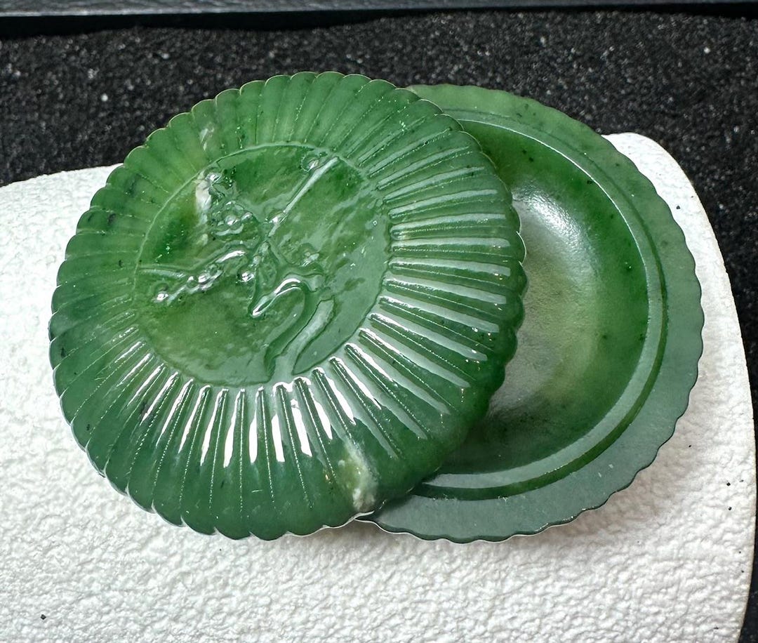 Canadian Nephrite Jade Pill Dish - Etsy
