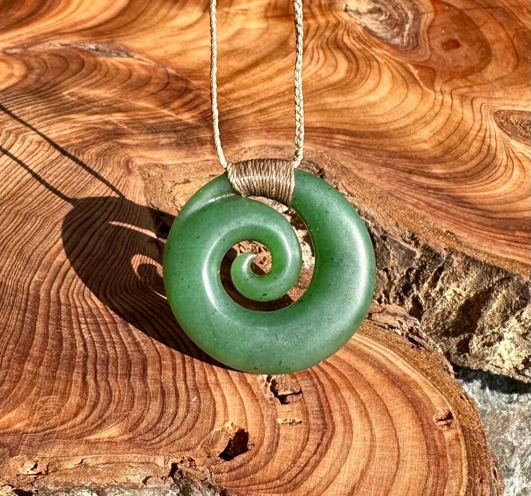 Canadian Nephrite Jade Koru Pendant Jade Necklace Maori - Etsy