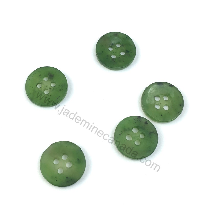 Canadian Nephrite Jade Buttons Sold Individually Green - Etsy