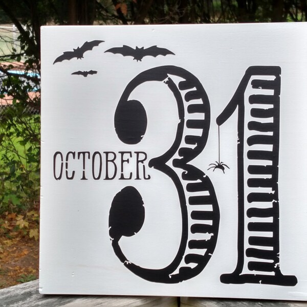 October 31st Sign - Etsy