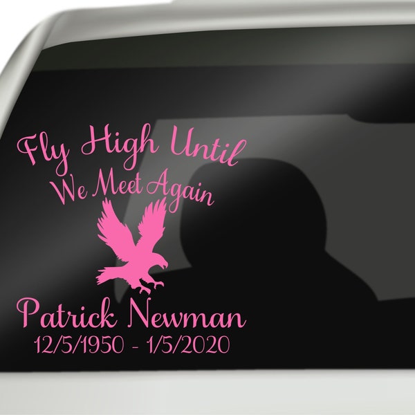 Fly High Eagle Decal - Etsy