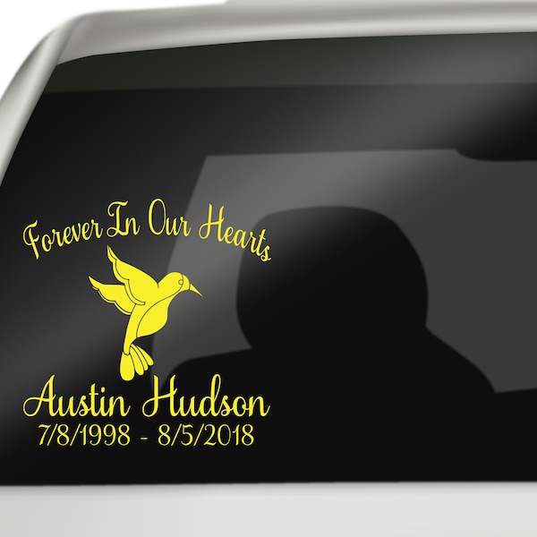 Hummingbird Car Decal - Etsy