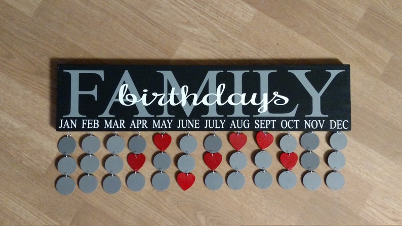 Family Birthdays Sign Family Celebrations Sign Birthday Sign - Etsy