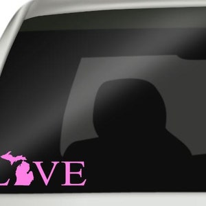 Michigan Love Car Decal - Etsy