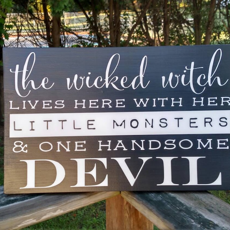 Witch Lives Here Sign - Etsy