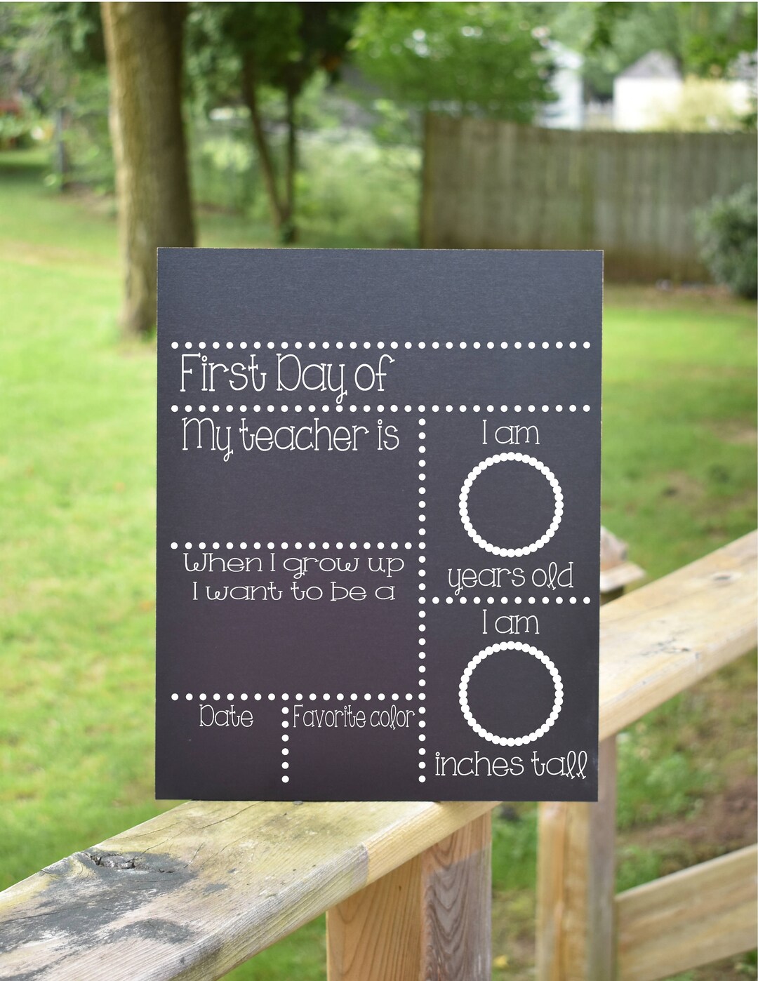 Chalkboard First and Last Day of School Sign - 1st & Last Day ...