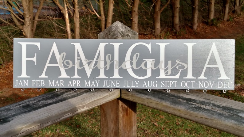 DIY Family Birthdays Sign Kit Family Celebrations Sign | Etsy