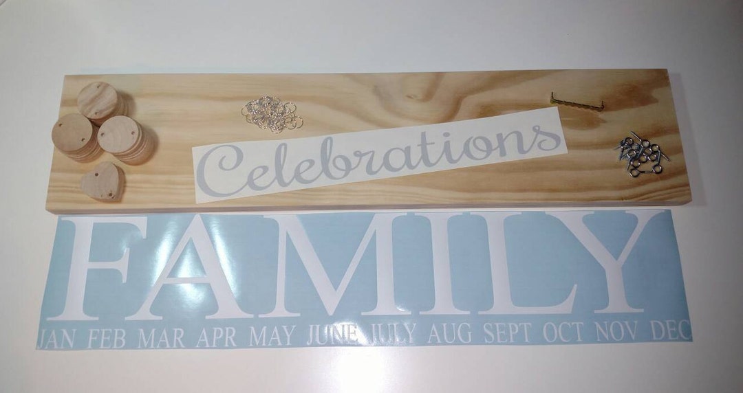 DIY Family Birthdays Sign Kit, Family Celebrations Sign, Birthday Sign ...