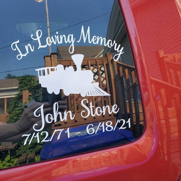 In Loving Memory Car Decal - Shop Online - Etsy