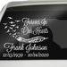 In Loving Memory Bass Fish Decal, Remembrance Decal, in Loving Memory ...