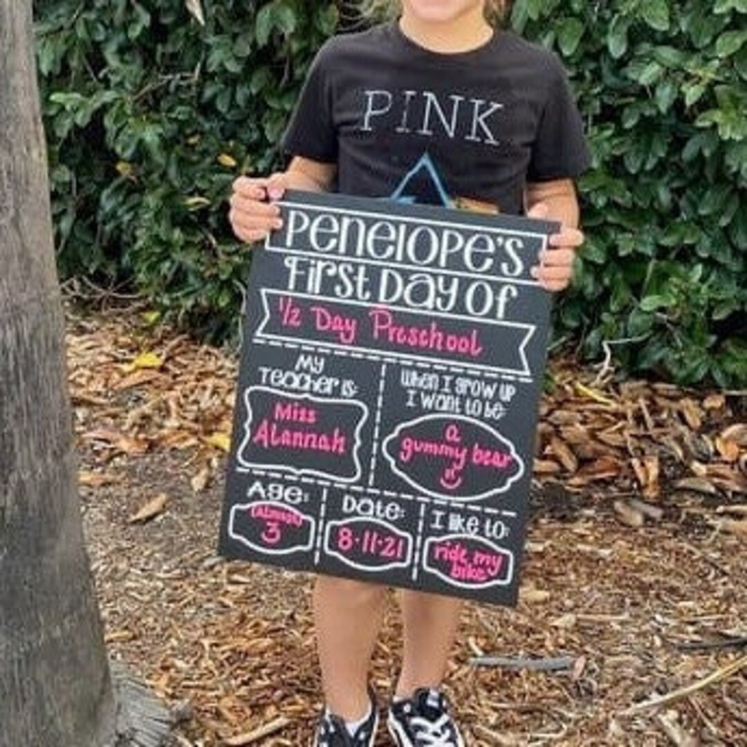 Chalkboard First and Last Day of School Sign - 1st & Last Day ...