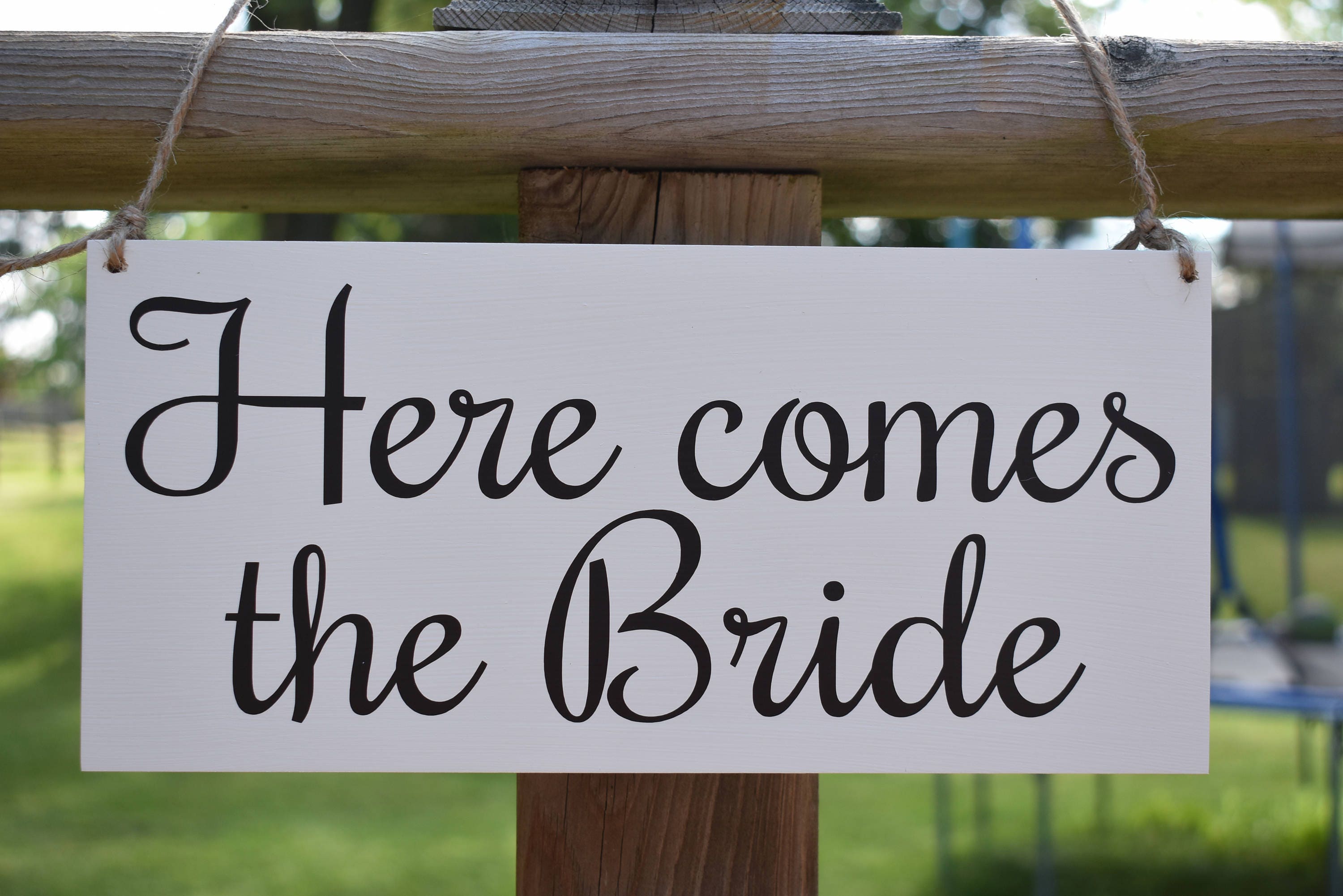 Here Comes the Bride Sign Wedding Sign Flower Girl Sign - Etsy