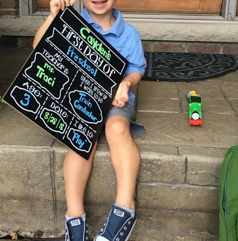Chalkboard First and Last Day of School Sign 1st & Last Day - Etsy