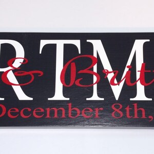 Established Sign, Wedding Sign, Wedding Gift, Housewarming Gift, Name ...