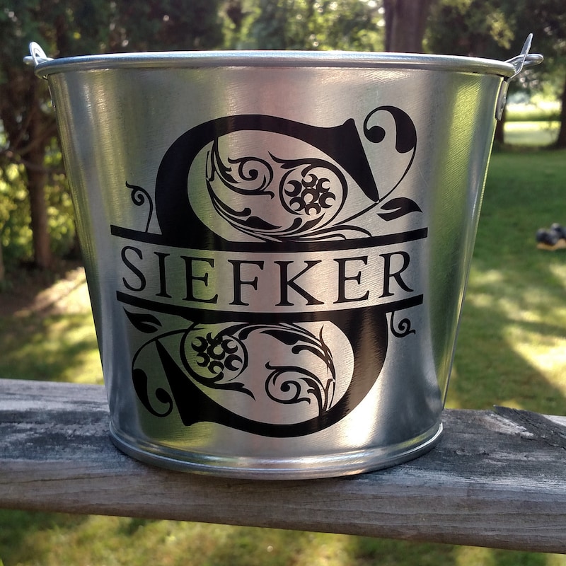 Galvanized Flower Bucket - Etsy