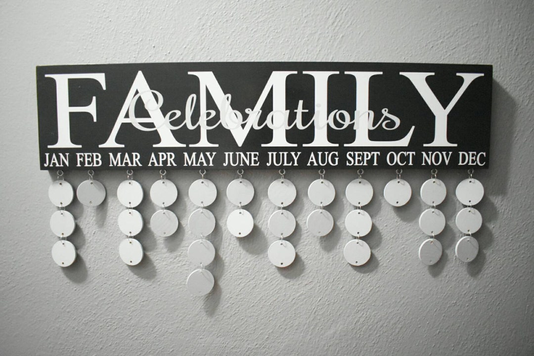 Family Birthdays Sign, Family Celebrations Sign, Birthday Sign - Etsy ...