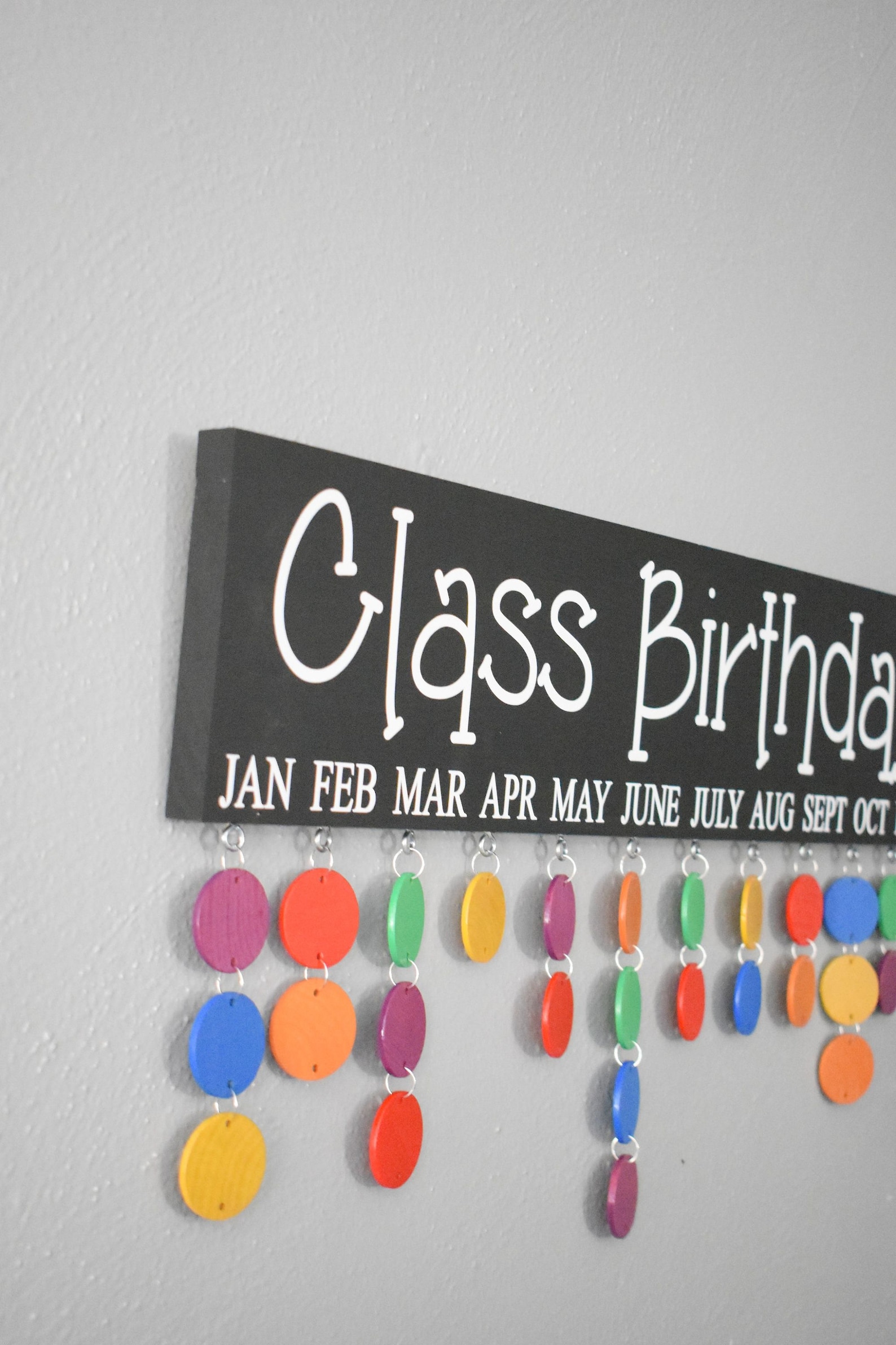 Class Birthday Sign, Classroom Birthday Sign, Teacher Gift, Teacher ...
