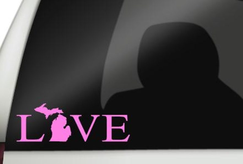 Michigan Love Car Decal - Etsy
