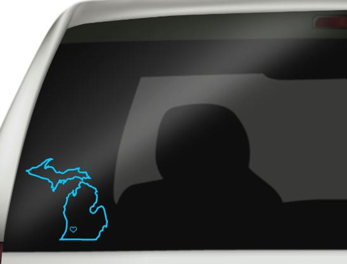 Michigan Car Decal State of Michigan Car Decal Pure - Etsy