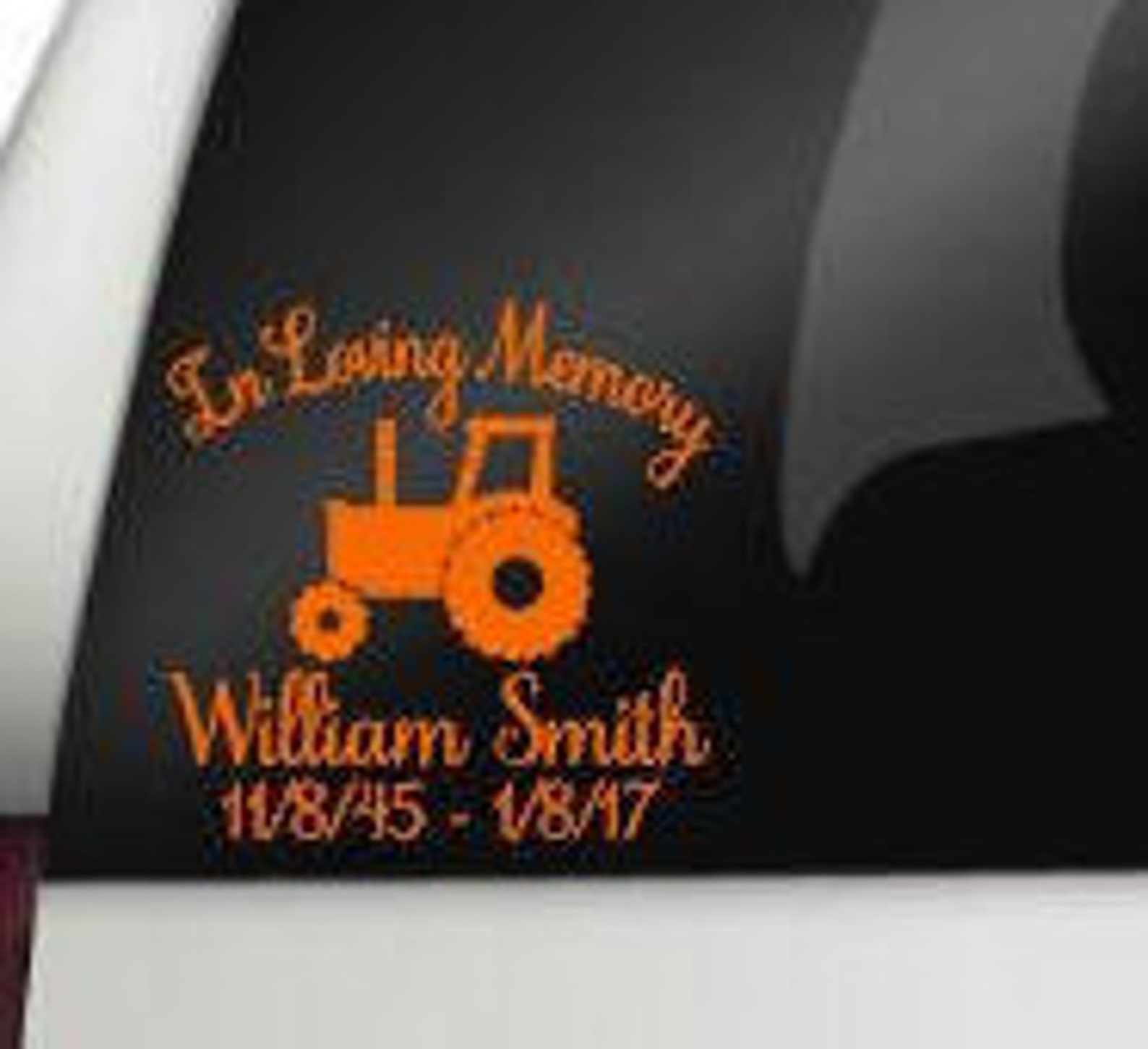 In Loving Memory Tractor Decal Remembrance Decal in Loving - Etsy New ...