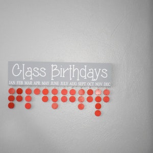 Class Birthday Sign, Classroom Birthday Sign, Teacher Gift, Teacher ...