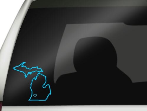Michigan Car Decal State of Michigan Car Decal Pure - Etsy