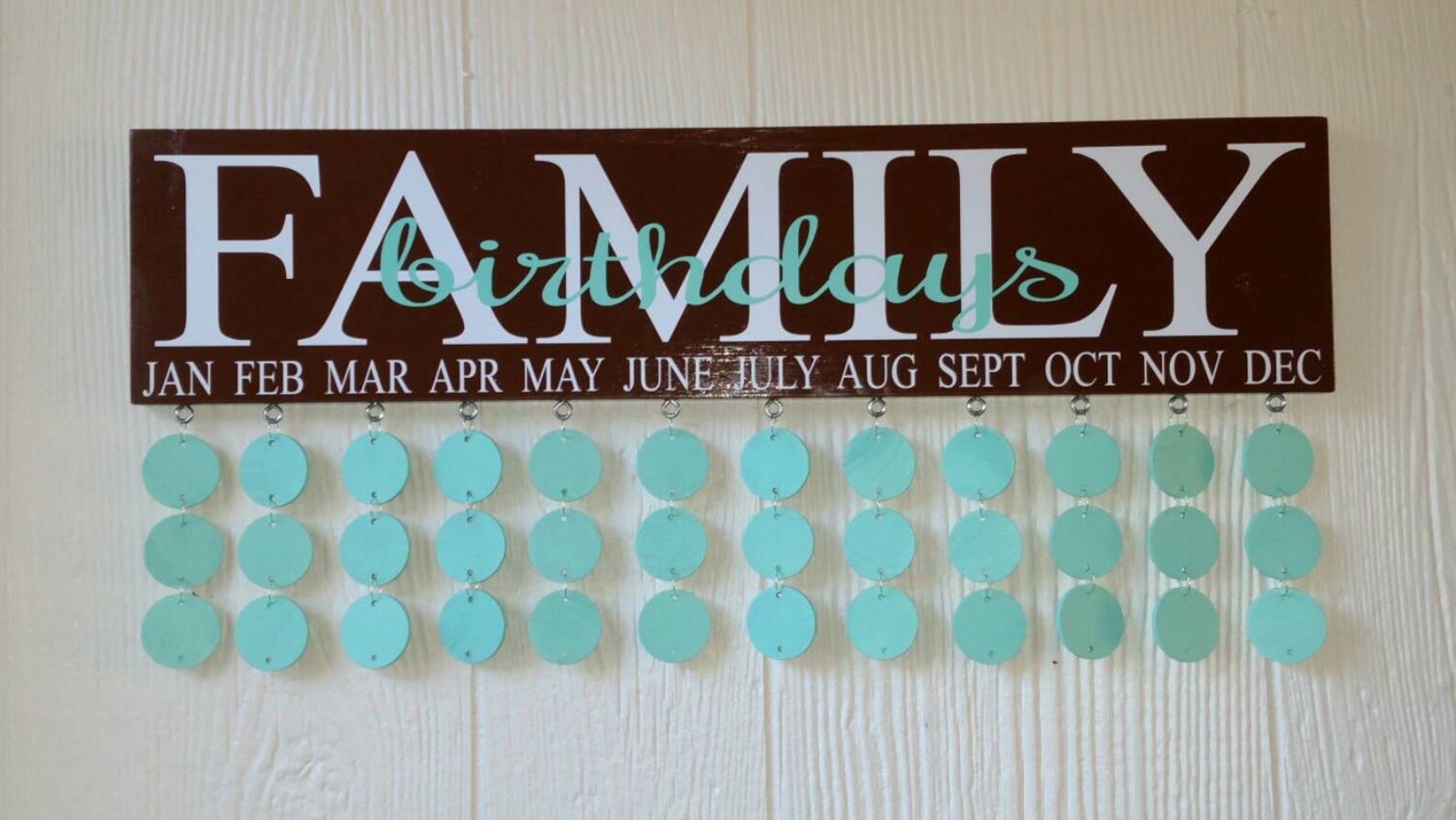 DIY Family Birthdays Sign Kit Family Celebrations Sign | Etsy