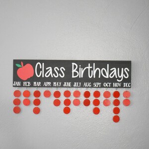 Class Birthday Sign, Classroom Birthday Sign, Teacher Gift, Teacher ...