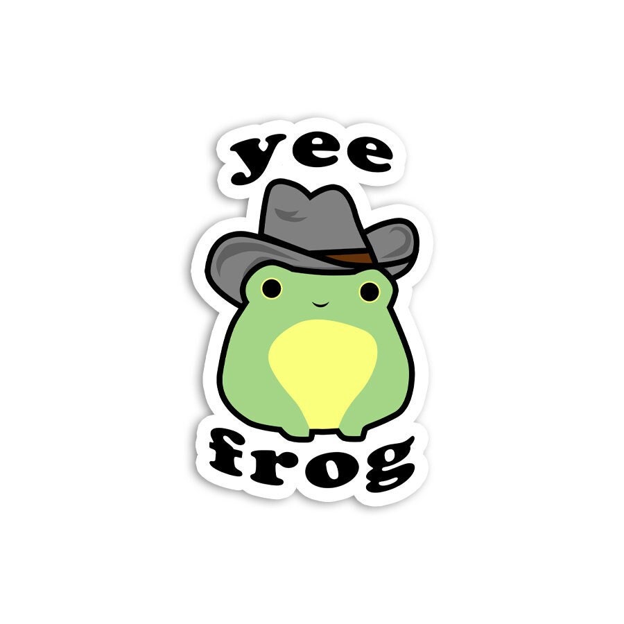 Pack of 10 YEE FROG Cowboy Toad Parody Yeehaw Yee Haw Custom Digital ...
