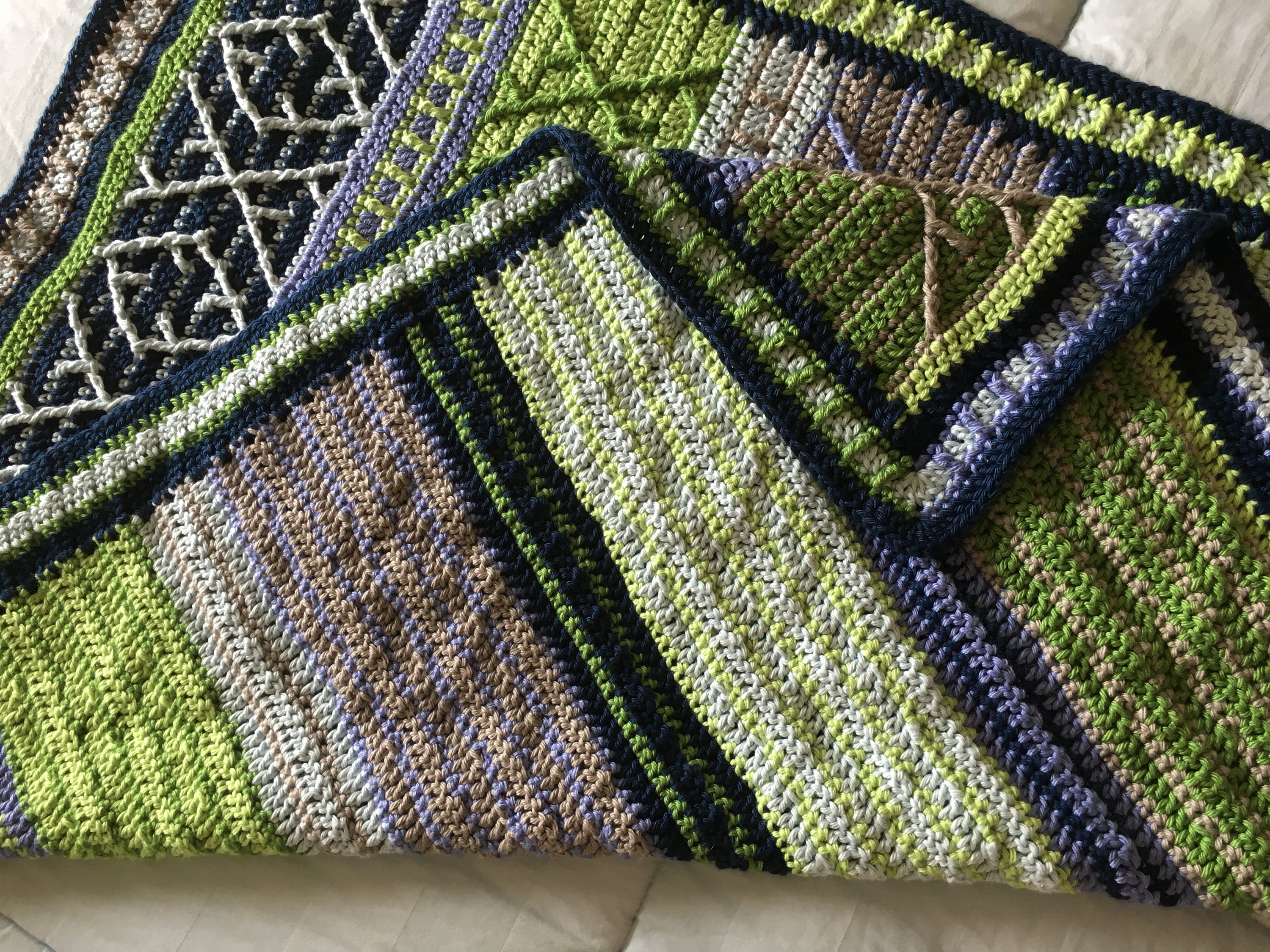 Crochet Blanket Pattern / Tutorial: Inscribed Blanket Crochet | Etsy