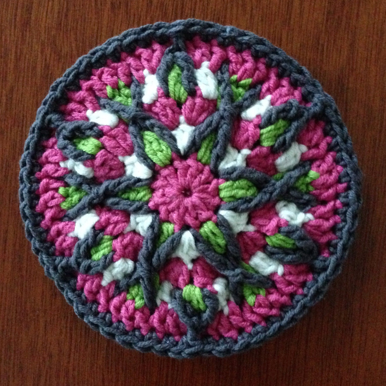 Crochet Mandala Coaster Pattern / Tutorial: Crochet Mandala - Etsy