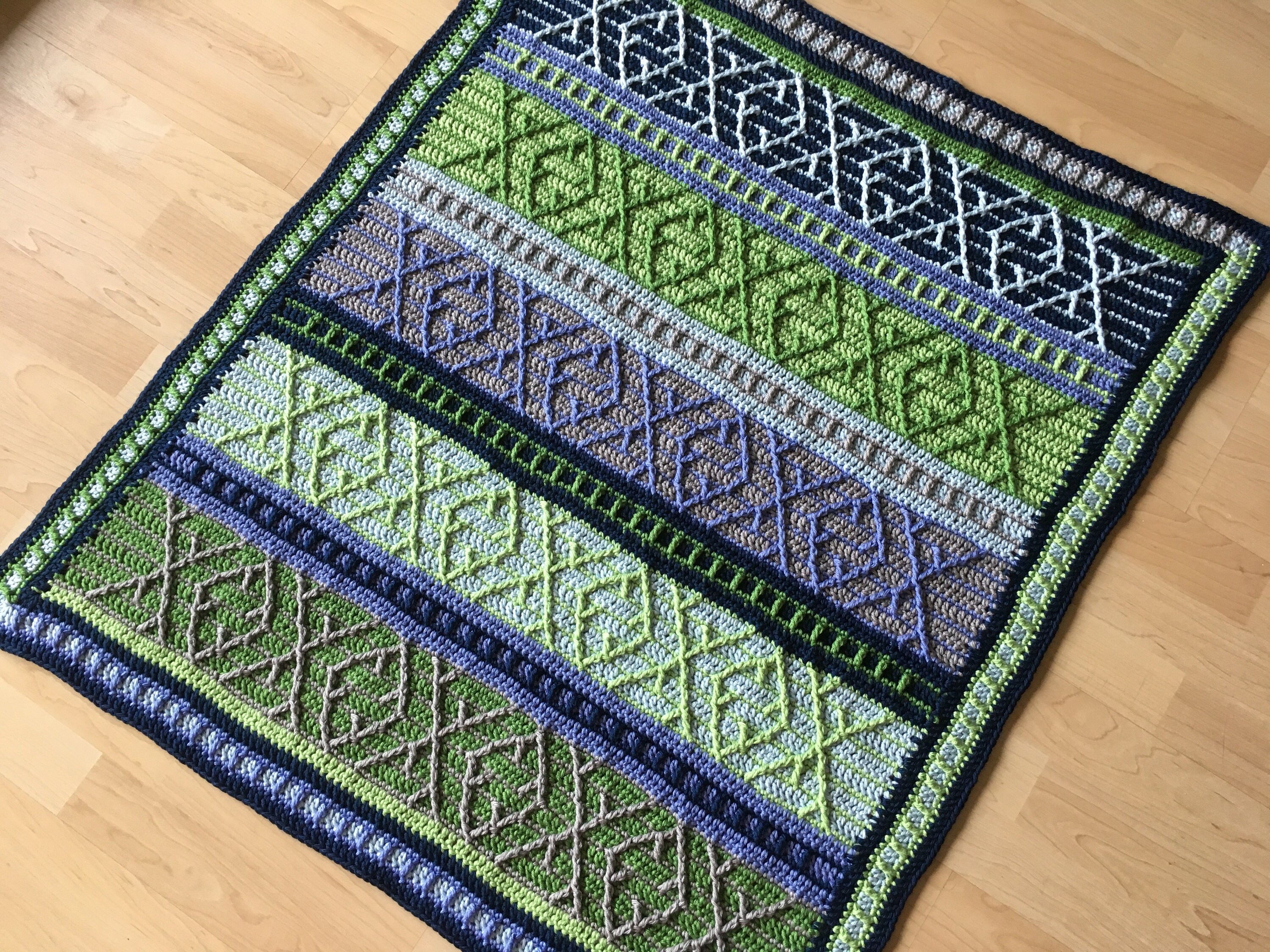 Crochet Blanket Pattern / Tutorial: Inscribed Blanket Crochet | Etsy