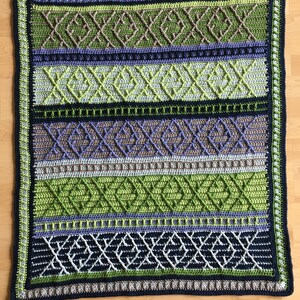 Crochet Blanket Pattern / Tutorial: Inscribed Blanket Crochet Pattern ...