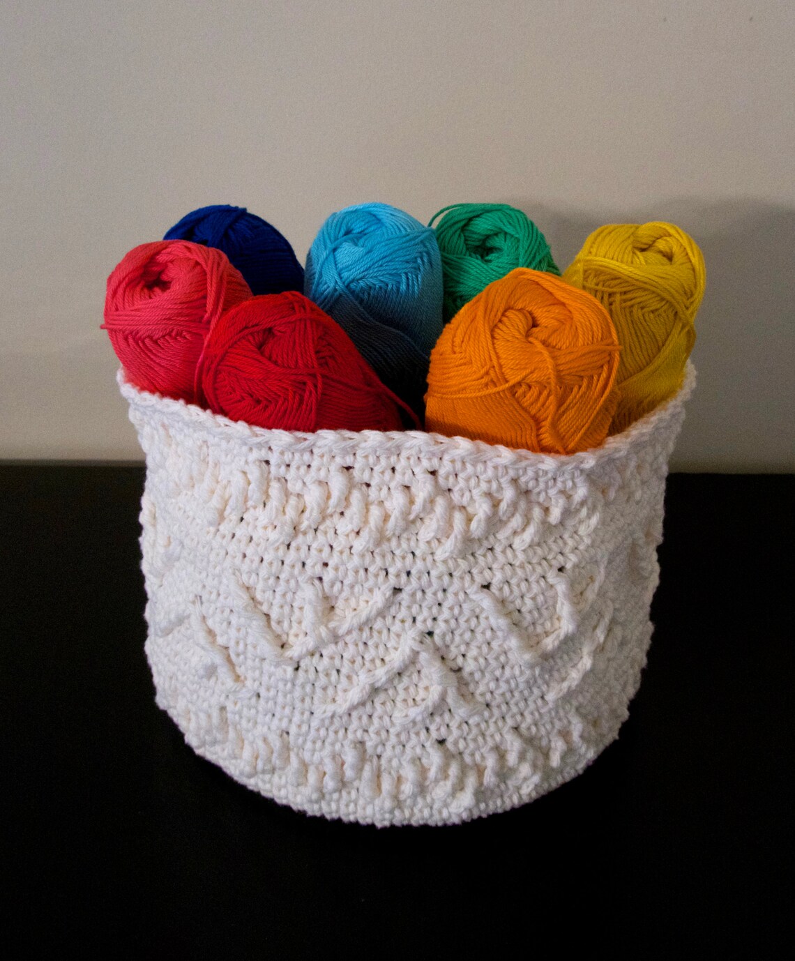 Crochet Basket Pattern / Tutorial: Small Crochet Basket - Etsy