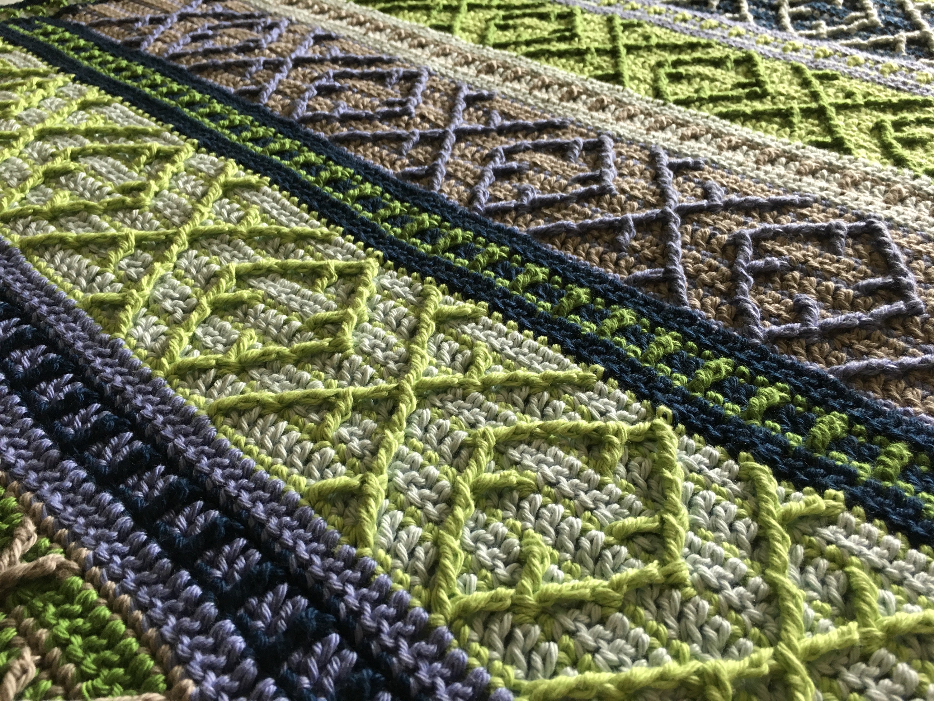 Crochet Blanket Pattern / Tutorial: Inscribed Blanket Crochet | Etsy