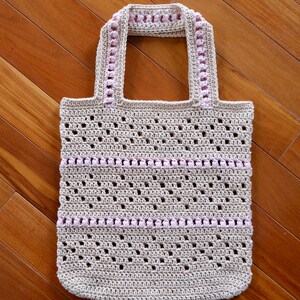 Crochet Tote Bag Pattern / Tutorial: Filet Crochet Pattern, Filet ...