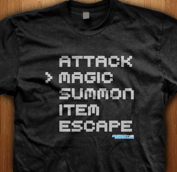 Magic Attack Shirt JRPG Tee Geek Gift Ideas for Him Gamer | Etsy