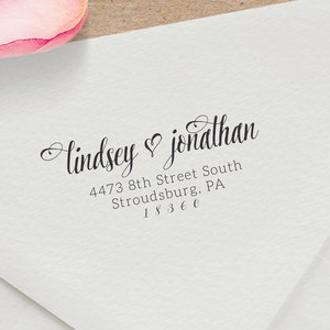 Custom Wedding Invitation Stamp - Customized Rubber Stamp - Self Inking ...
