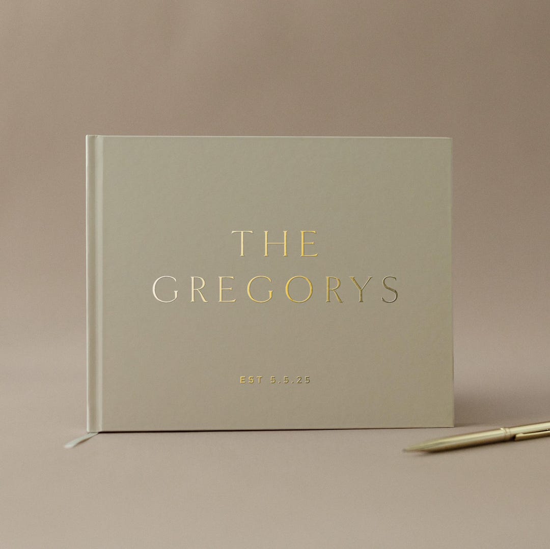 Personalized Guest Book Custom Wedding Reception Guestbook Wedding ...