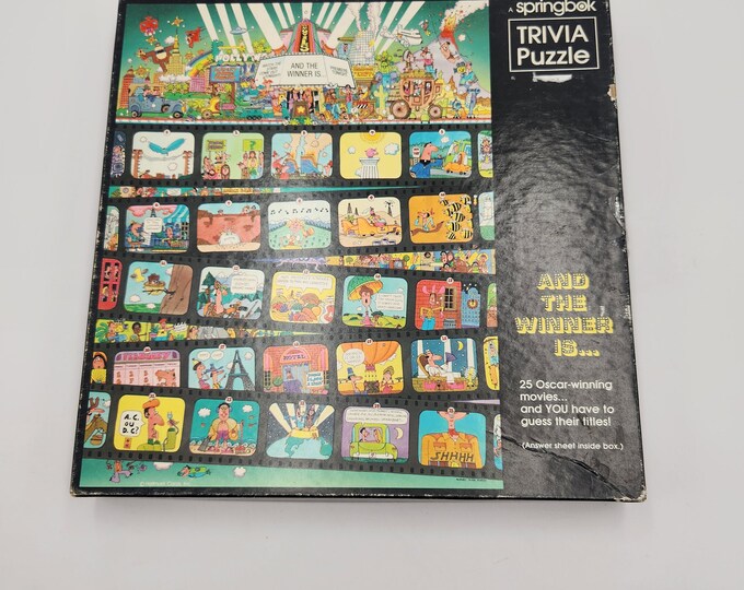 And the Winner is Oscar Jigsaw Vintage Springbok 500 Piece Puzzle - Etsy