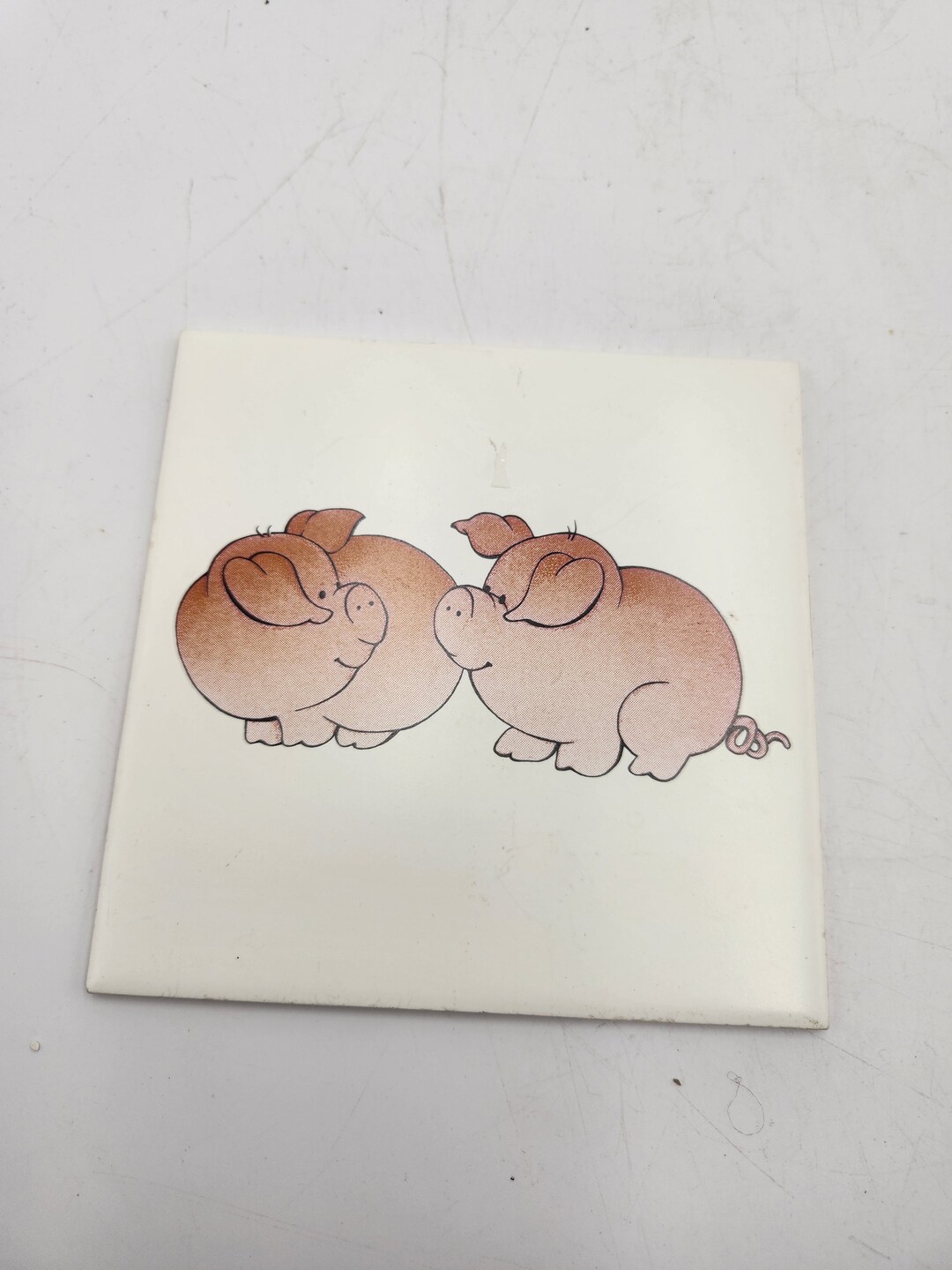 Pig Tile Vintage Trivet by Incepa Made in Brazil - Etsy