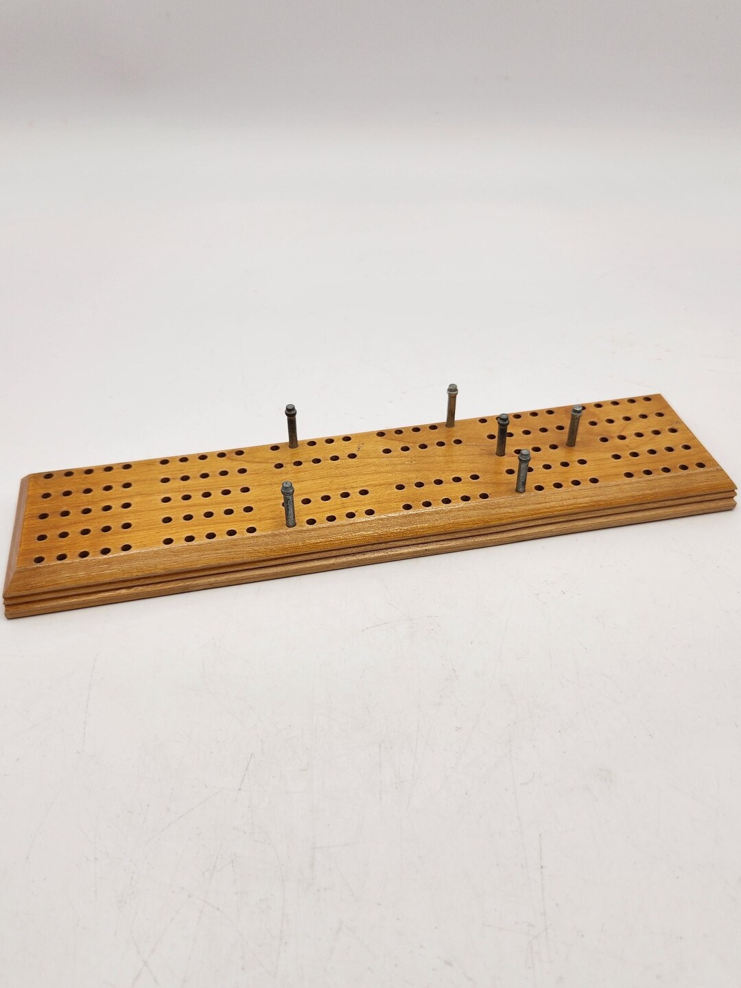 Wood Cribbage Board Vintage Game Board - Etsy
