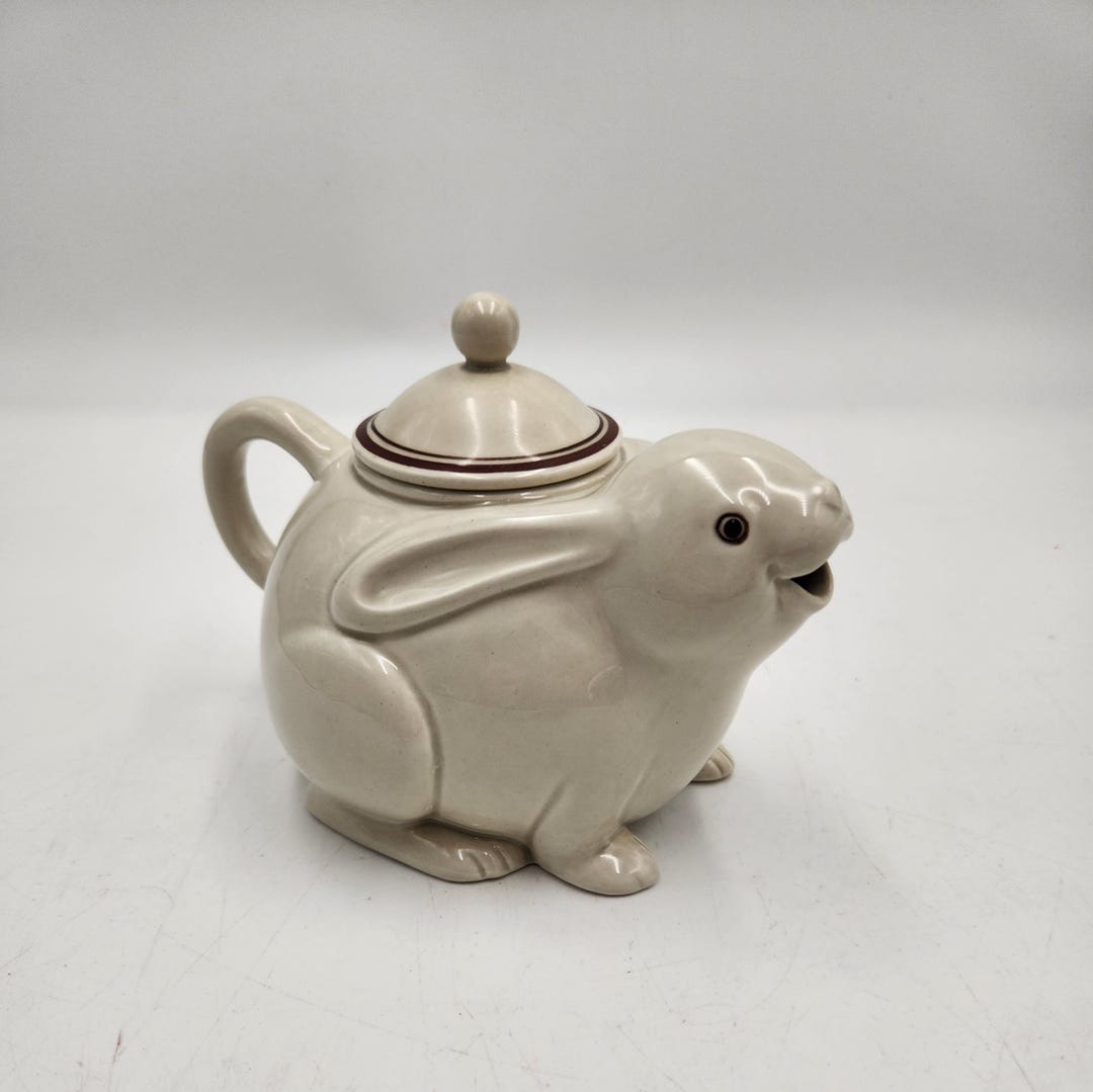 Fitz and Floyd Rabbit Teapot Vintage - Etsy