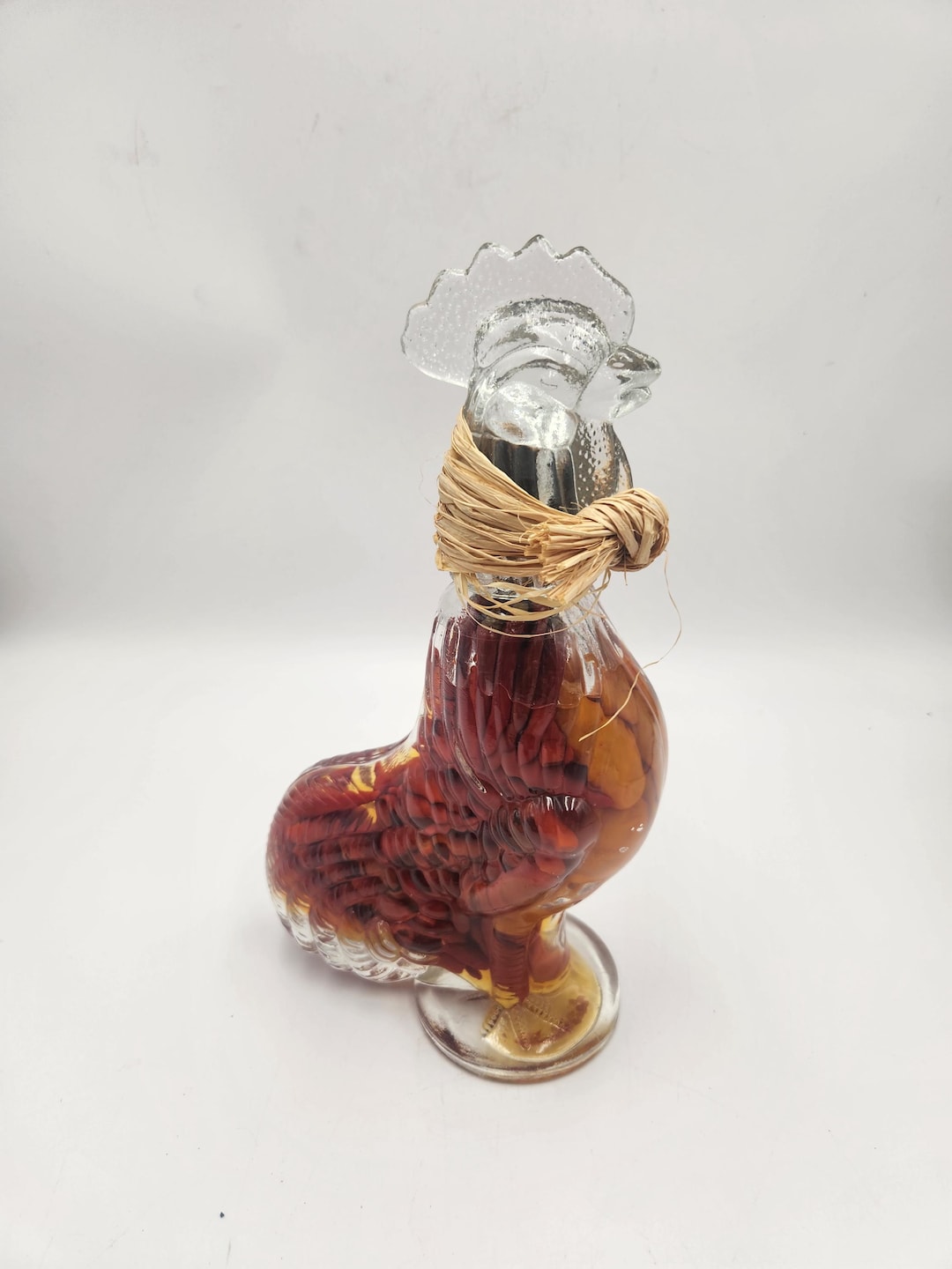 Rooster Vinegar Infused Vegetable Decorative Bottles Vintage Italian ...